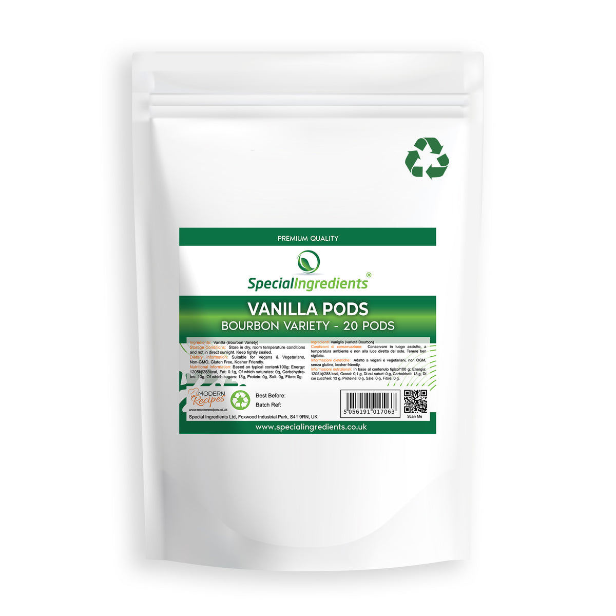 Vanilla Flavouring | Vanilla Pods 20 Pack — Special Ingredients