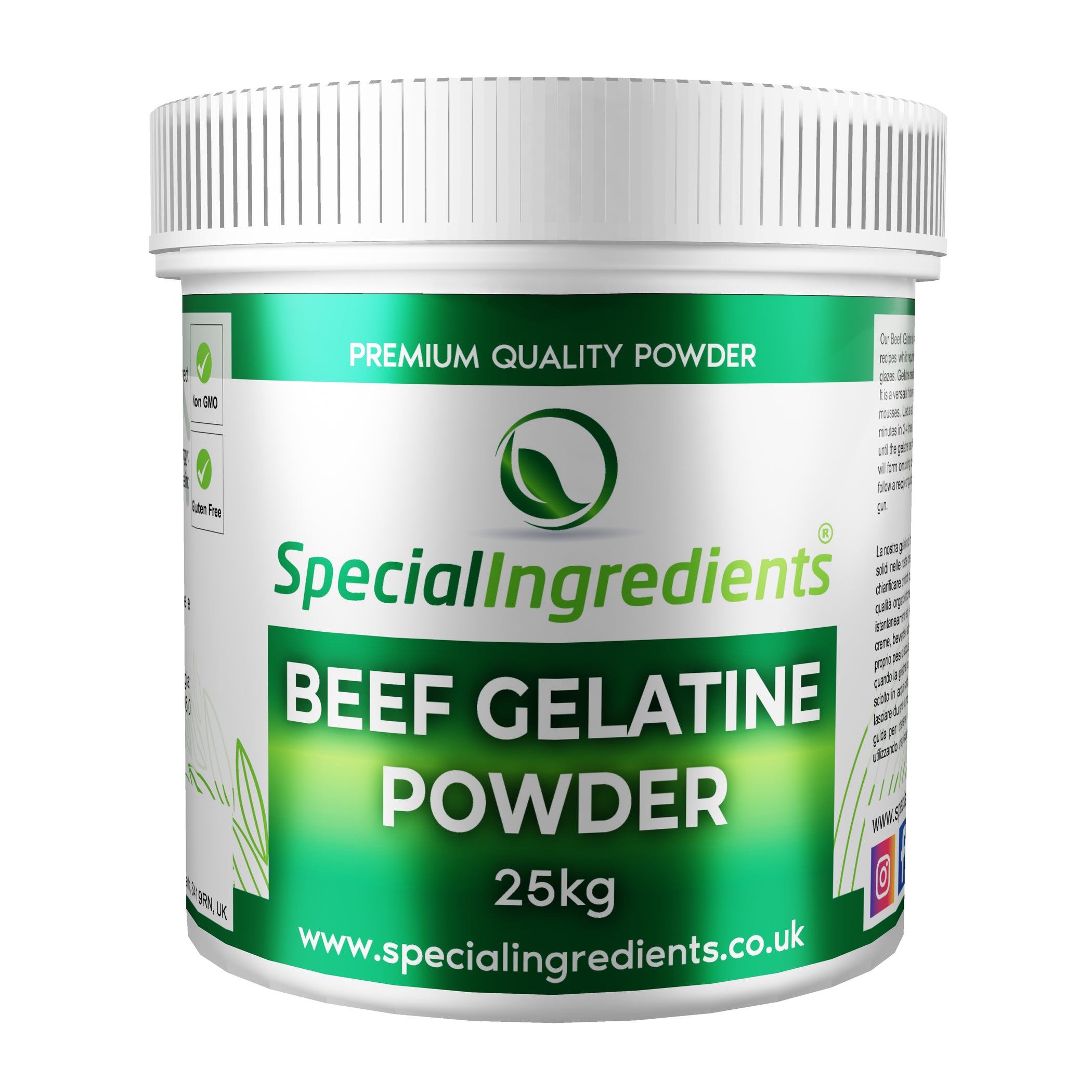 Gelatine 25kg | Gelatine Powder — Special Ingredients